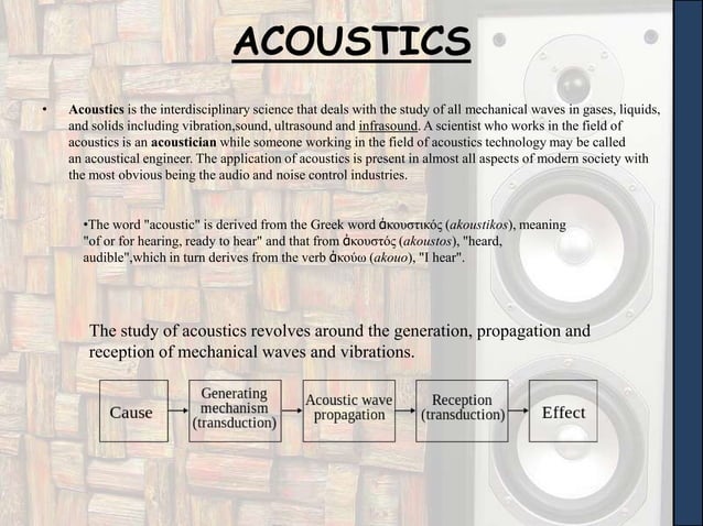 Acoustical materials | PPTX