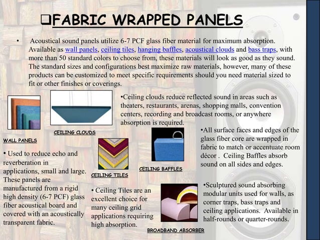 Acoustical materials | PPTX