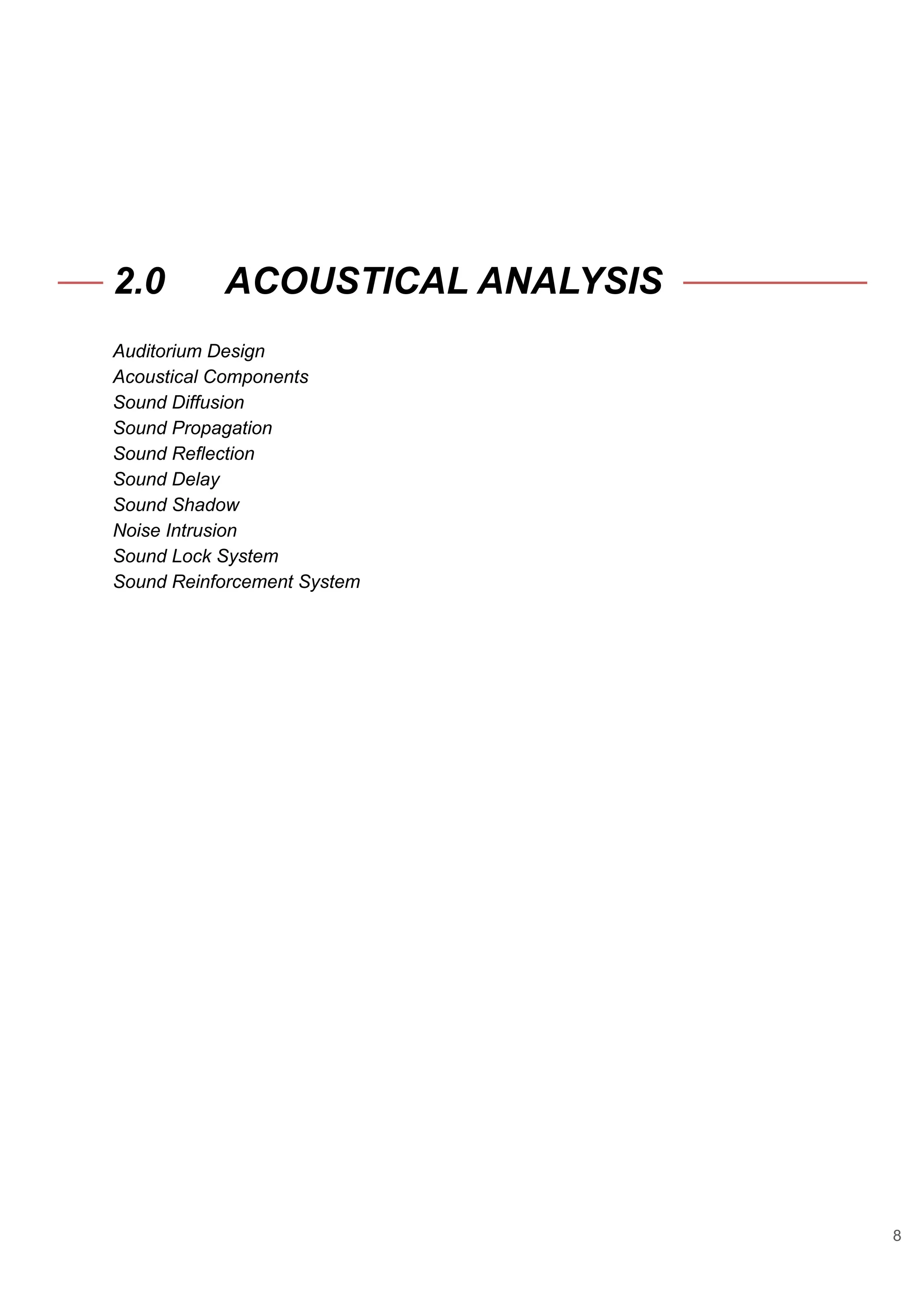 Acoustic Analysis on Permata Pintar Auditorium (Report) | PDF