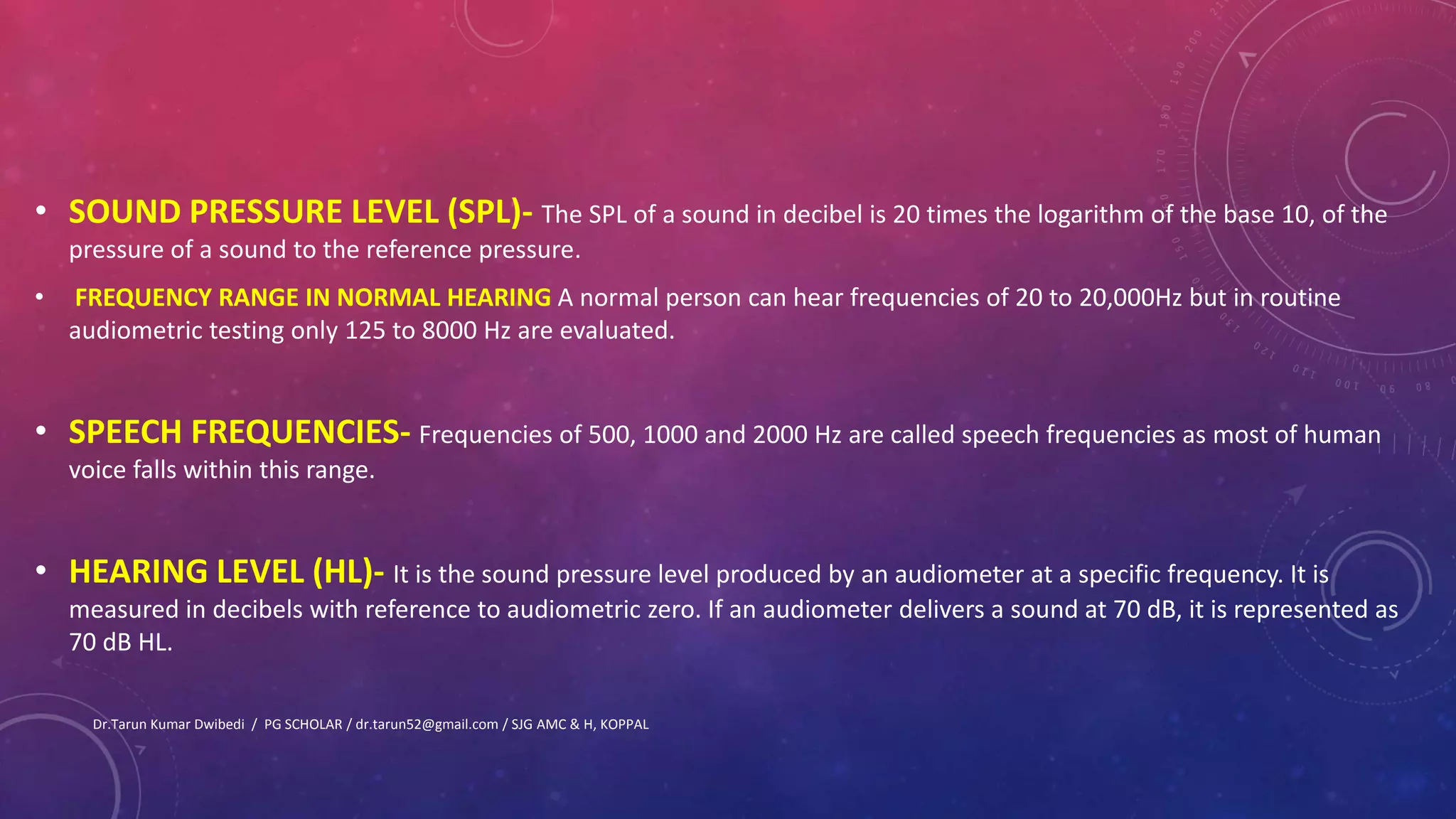 Acoustic, audiology | PPTX