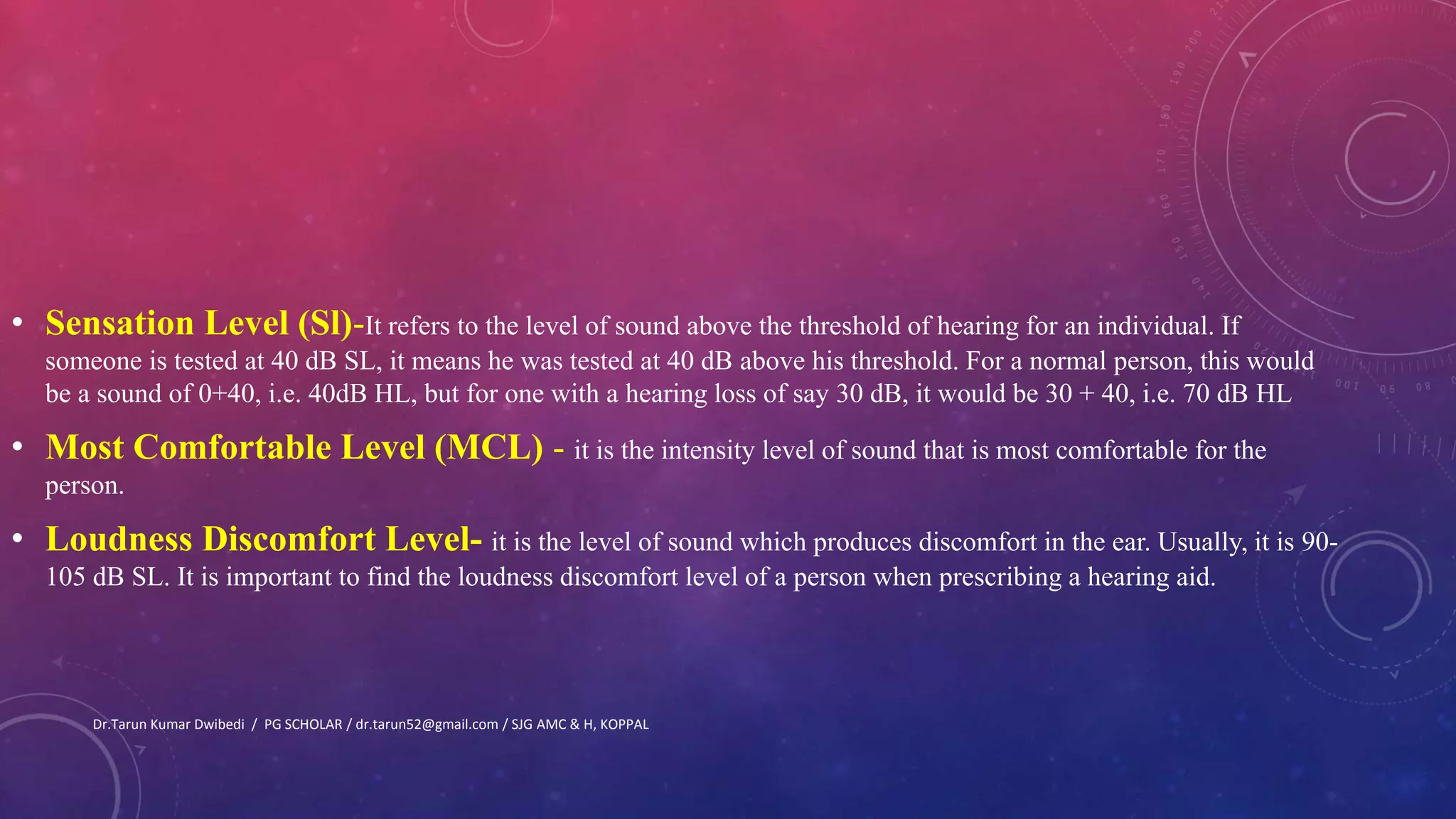 Acoustic, audiology | PPTX