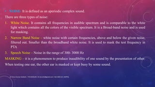 Acoustic, audiology | PPTX