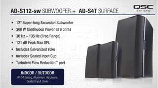 QSC Acoustic Design Speaker Series | PPT