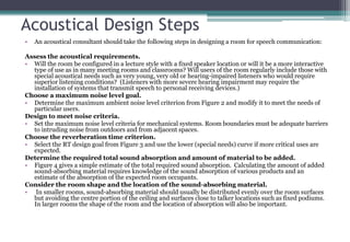 Acoustic design process | PPTX