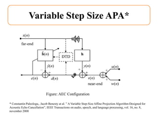 Acoustic echo cancellation | PPTX