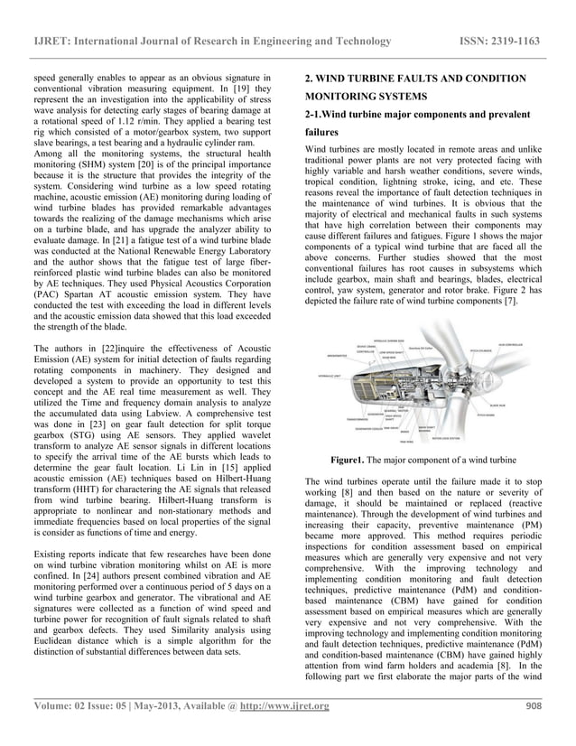 Acoustic emission condition monitoring an application for wind turbine fault detection | PDF ...