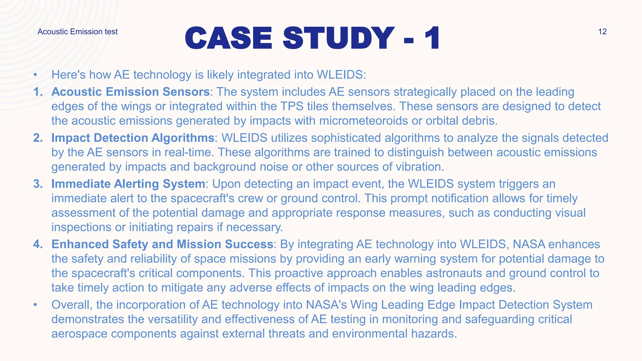 Acoustic emission test -introduction chapter | PPTX