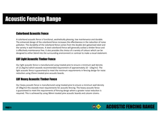 Acoustic Fencing & Noise Walls - Lee Brothers Fencing | PPT