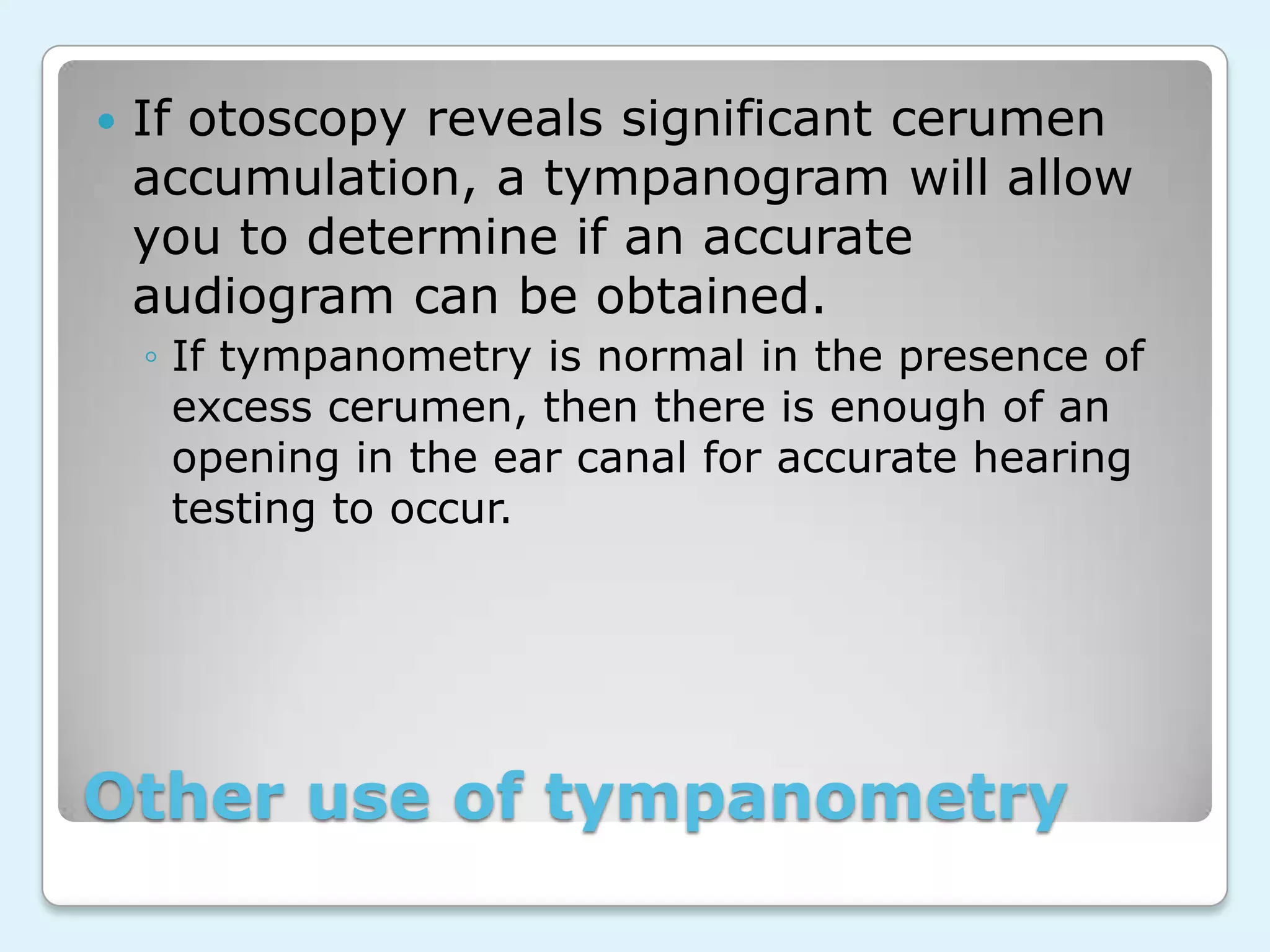 Acoustic Immittance Measurements | PPTX