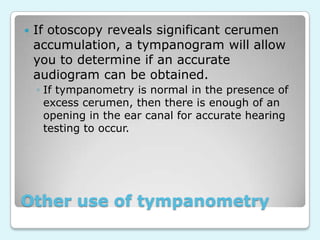 Acoustic Immittance Measurements | PPTX