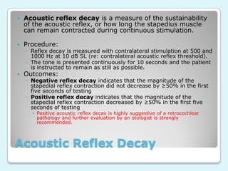 Acoustic Immittance Measurements | PPTX