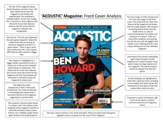 Acoustic magazine powerpoint | PPT