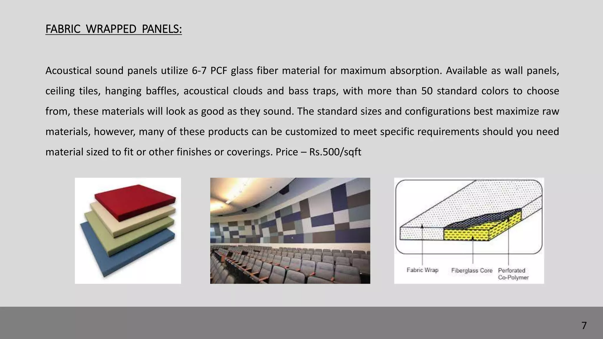 Acoustic materials | PPTX