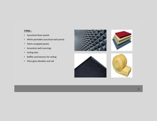 Acoustic Materials & Specifications | PDF