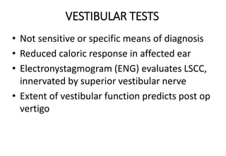 ACOUSTIC NEUROMA Diagnosis and Management | PPTX
