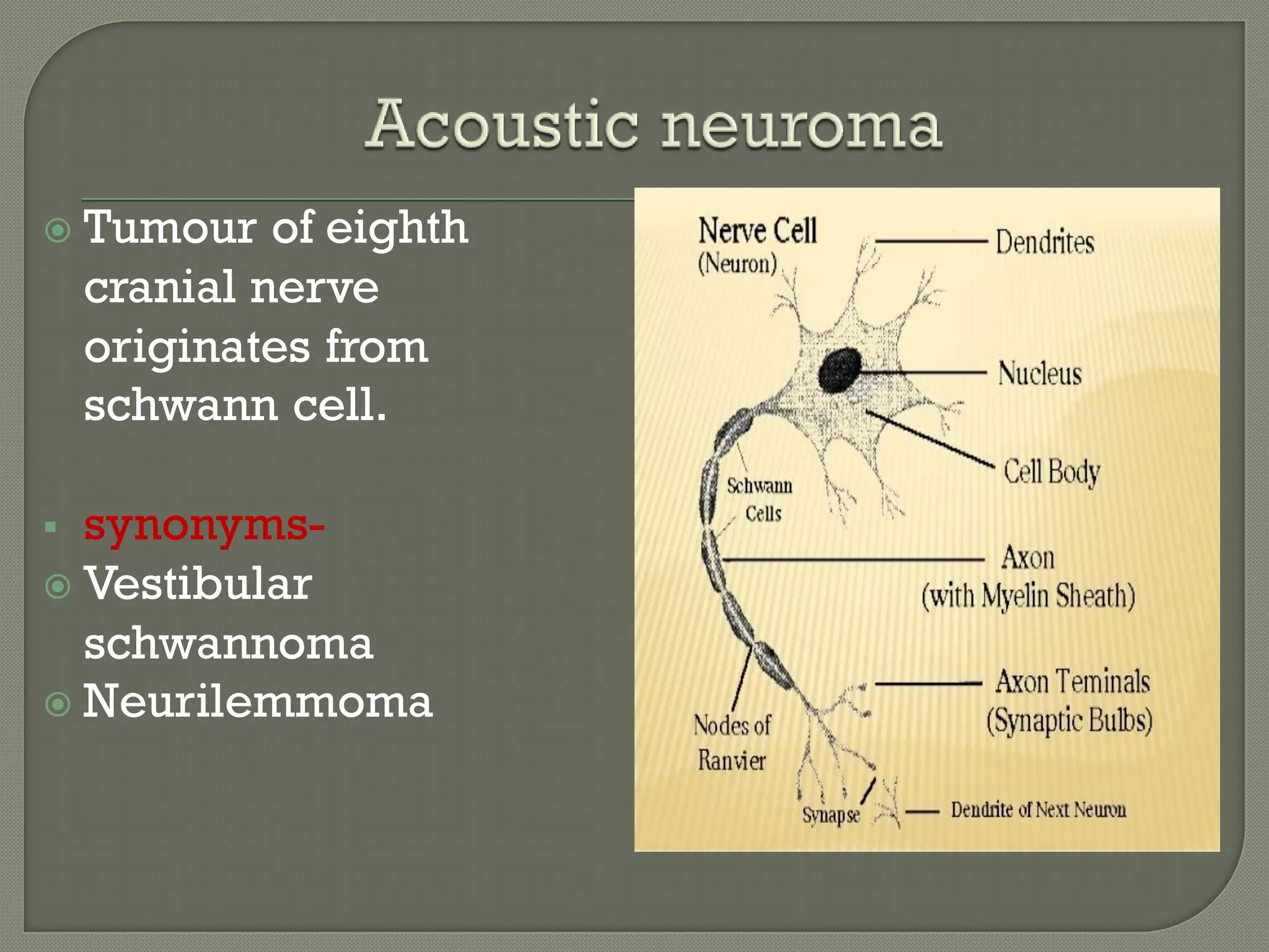 Acoustic neuroma ....,.................. | PDF