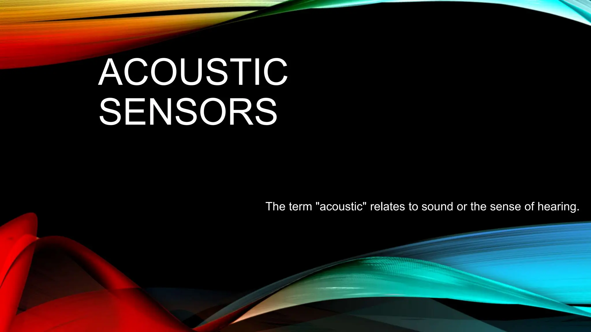 Acoustic & Range Sensors - Industrial Robotics.pptx