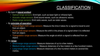 Acoustic & Range Sensors - Industrial Robotics.pptx