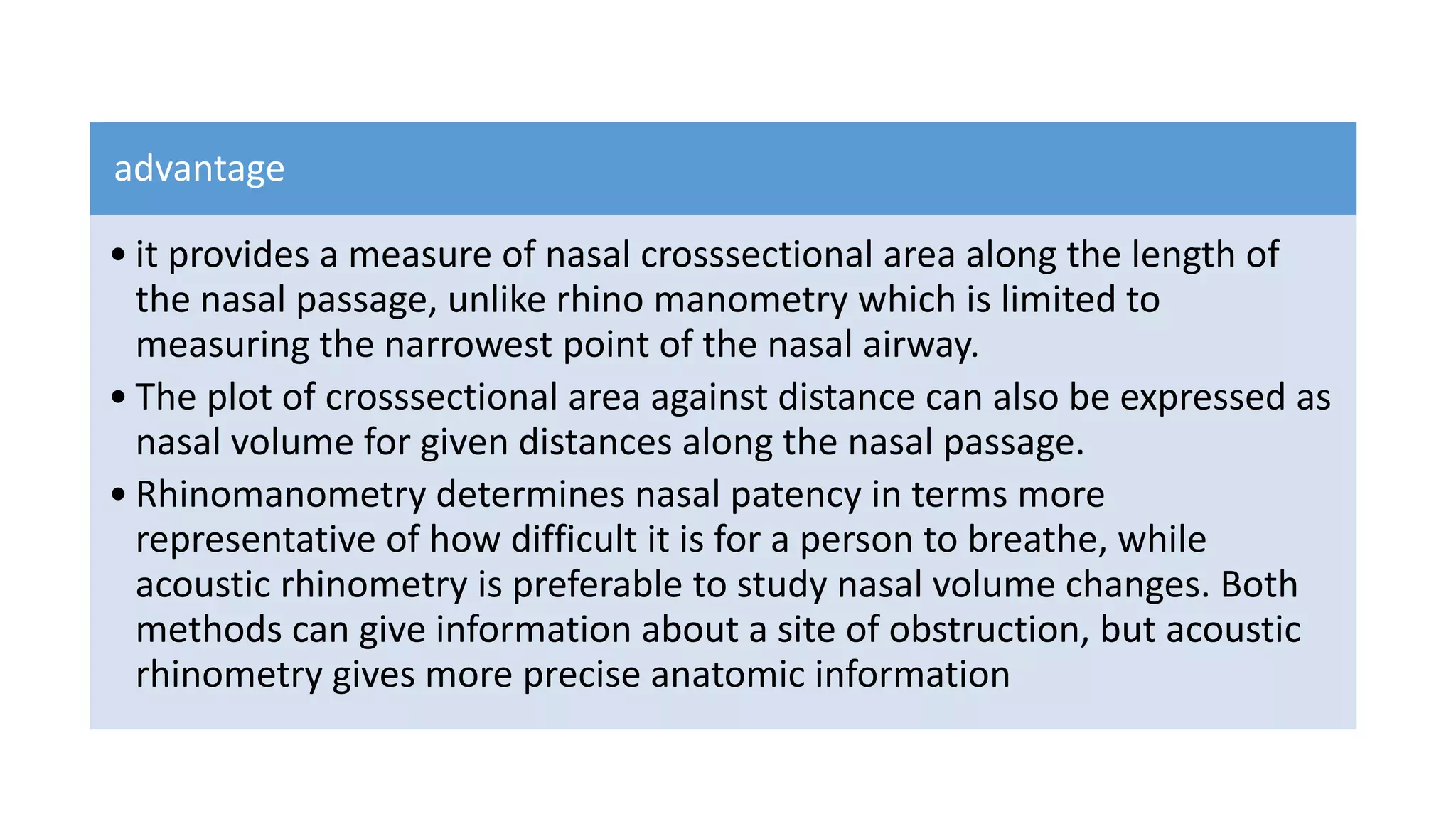 Acoustic rhinometry | PPTX
