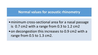 Acoustic rhinometry | PPT