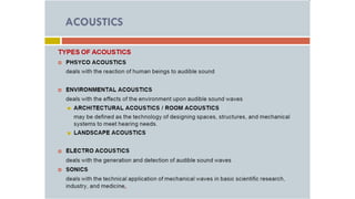 Architectural Acoustics Building Utilities | PDF