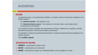 Architectural Acoustics Building Utilities | PDF