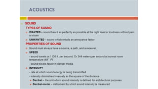 Architectural Acoustics Building Utilities | PDF