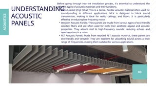 A Step-by-Step Approach to Acoustic Materials Installation | PPTX
