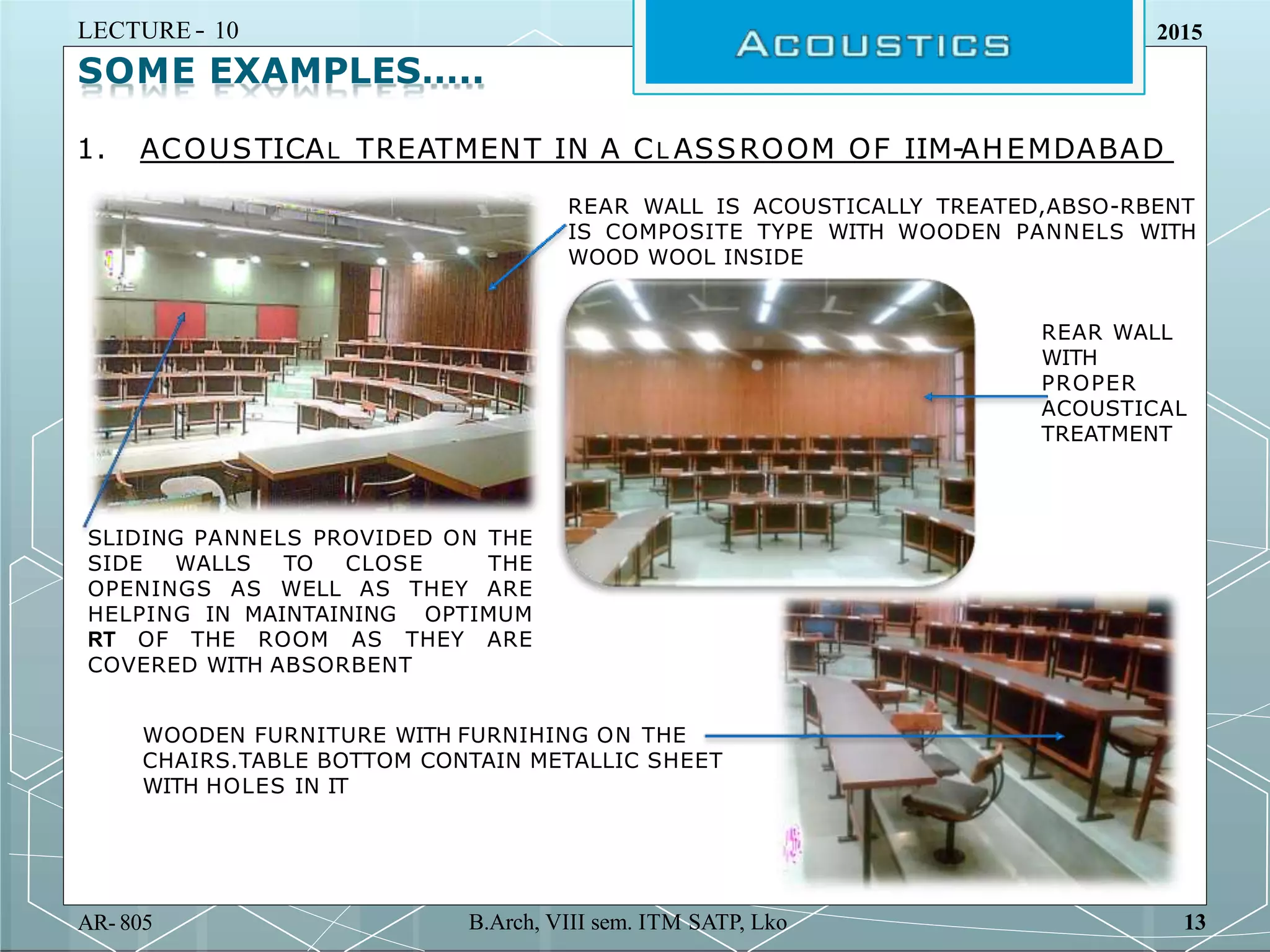 Acoustics OF Educational Buildings | PPTX
