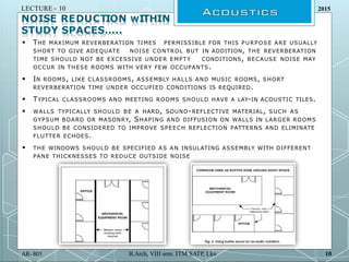 Acoustics OF Educational Buildings | PPT