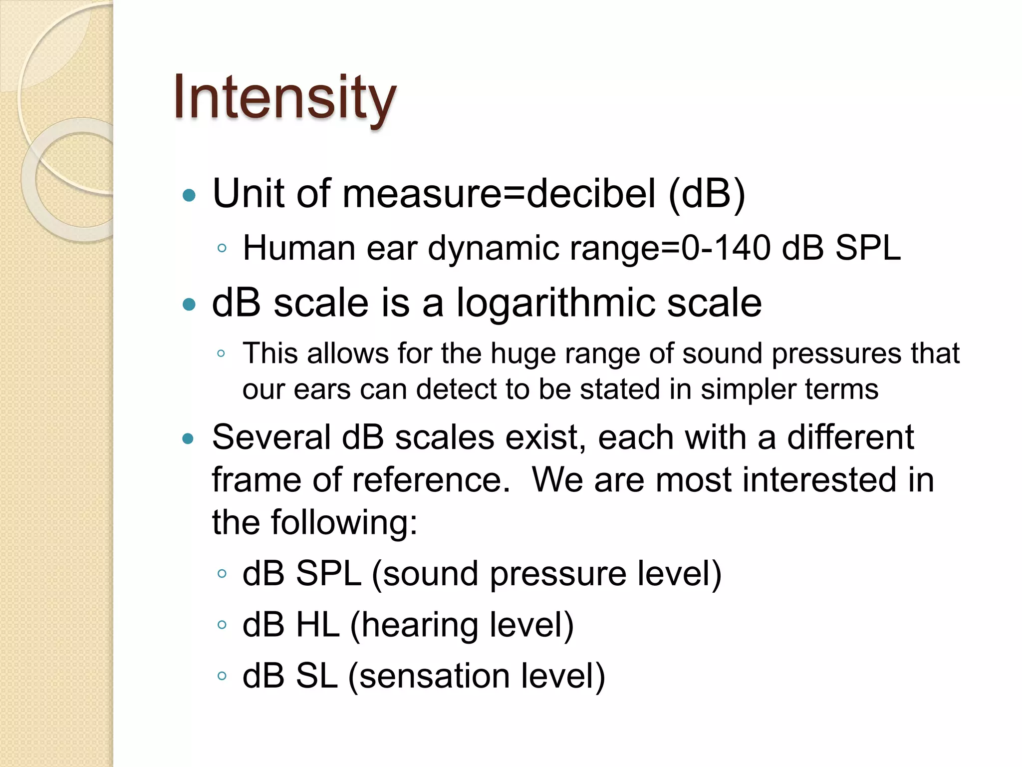 Acoustics and basic audiometry | PPTX
