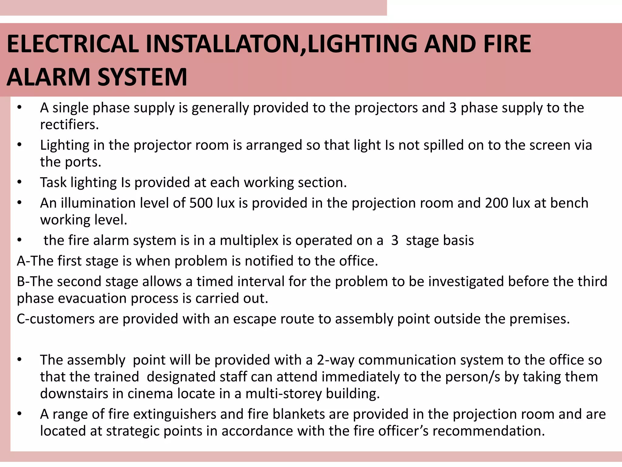 Acoustics and design of movie theatre | PPTX