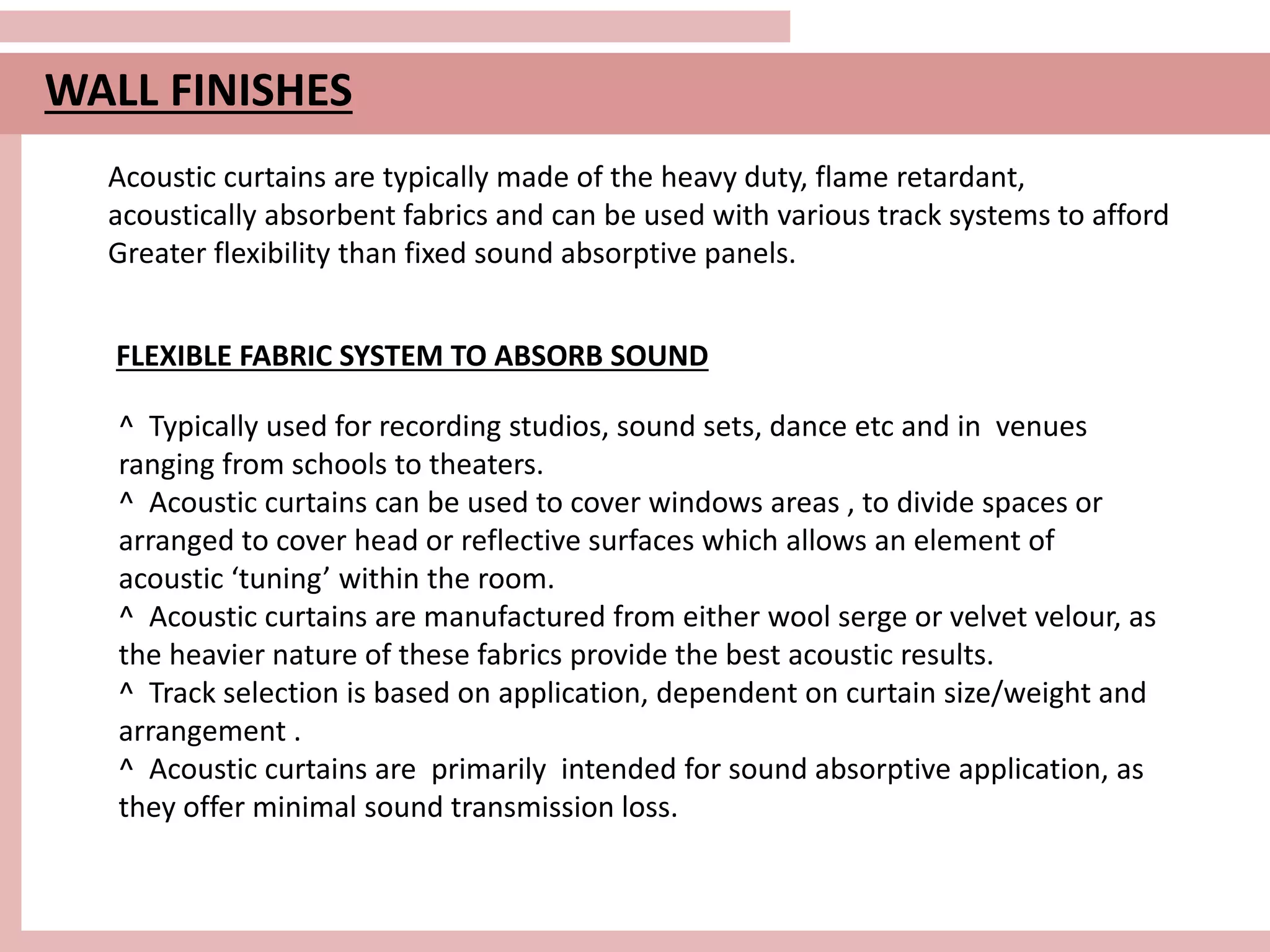 Acoustics and design of movie theatre | PPTX