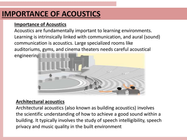 Acoustics and design of movie theatre | PPTX