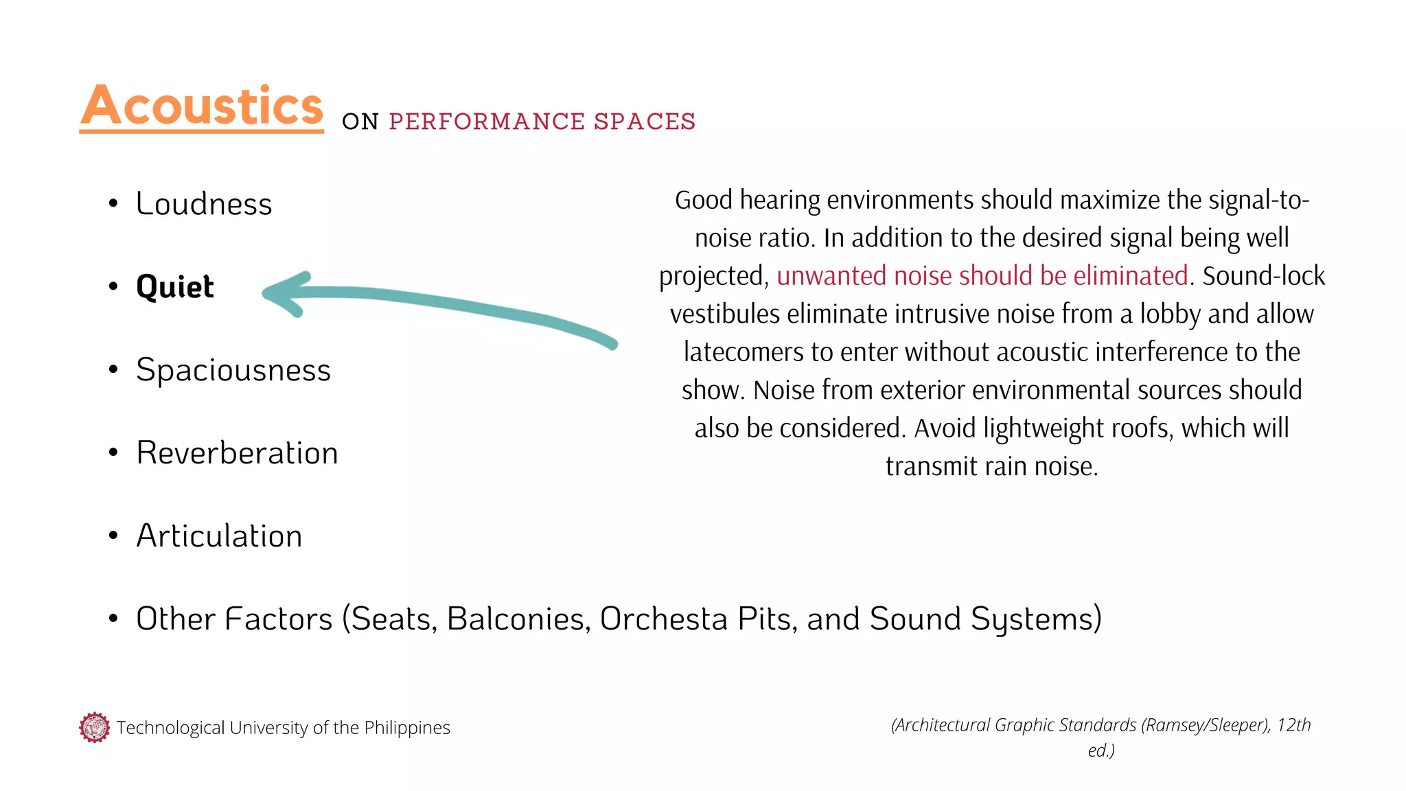 Acoustics and lighting (Case Study: Smart Araneta Coliseum) | PPTX