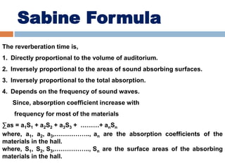 Acoustics buildings | PPTX