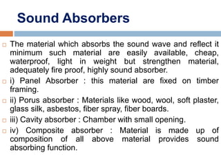 Acoustics buildings | PPTX
