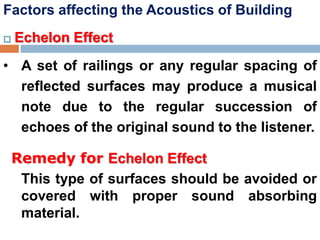 Acoustics buildings | PPTX