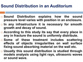 Acoustics buildings | PPTX