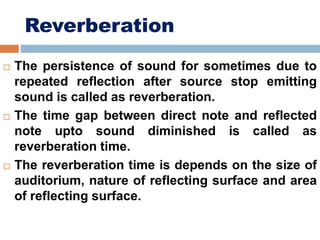 Acoustics buildings | PPTX