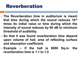 Acoustics buildings | PPTX