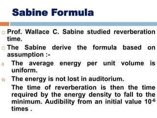 Acoustics buildings | PPTX