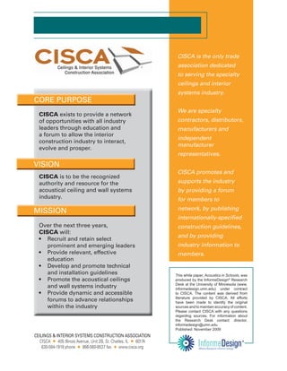 Acoustics in schools cisca | PDF