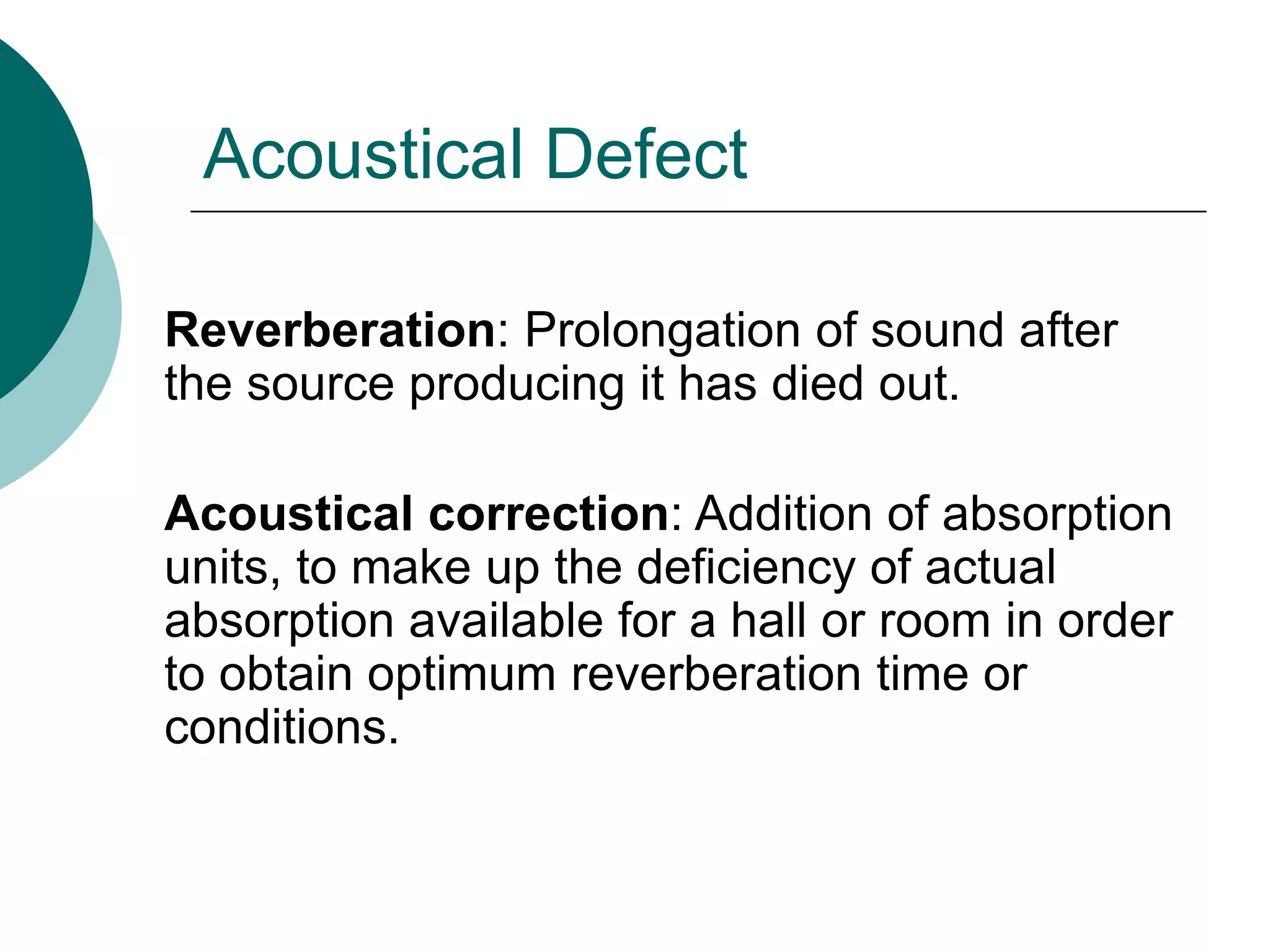 Acoustics of buildings | PPTX