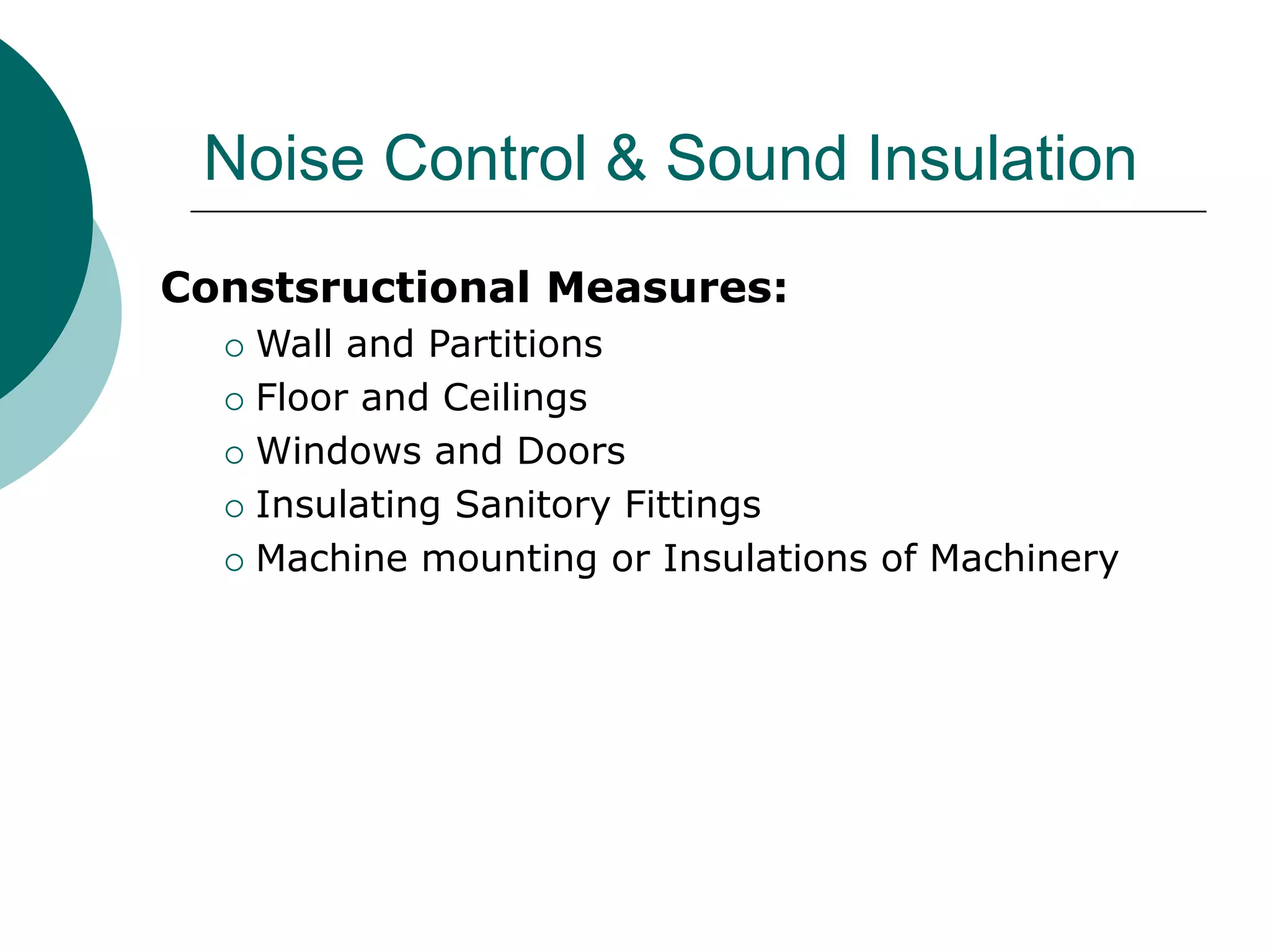 Acoustics of buildings | PPTX