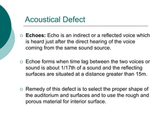 Acoustics of buildings | PPTX