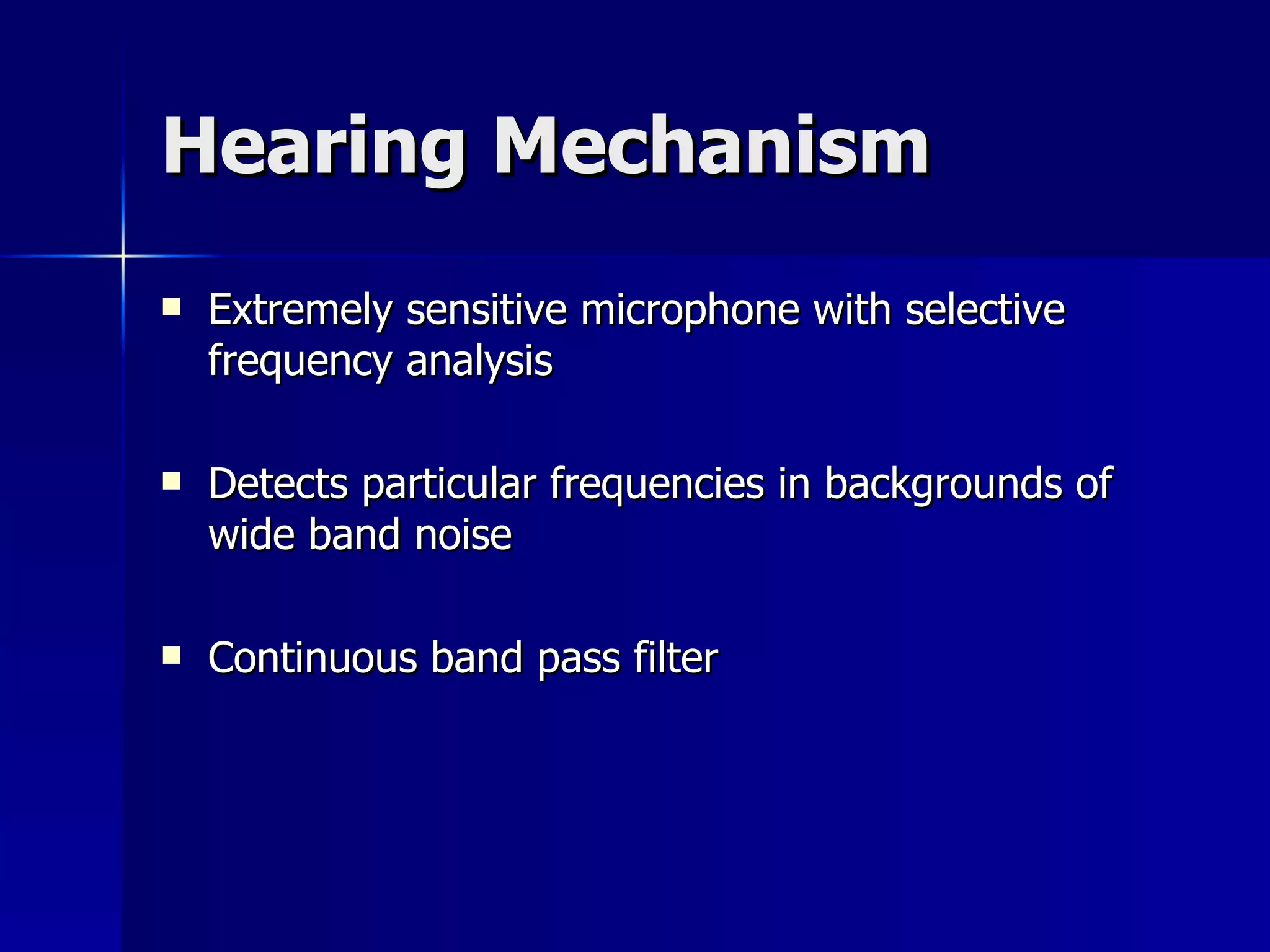 Acoustics of the Ear: The Hearing Mechanism | PPT