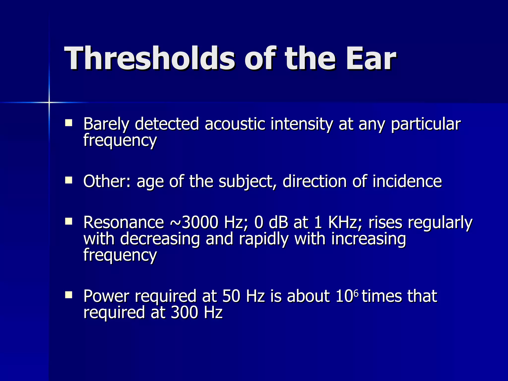 Acoustics of the Ear: The Hearing Mechanism | PPT