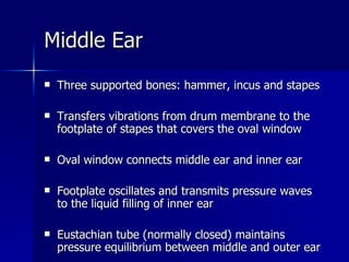 Acoustics of the Ear: The Hearing Mechanism | PPT