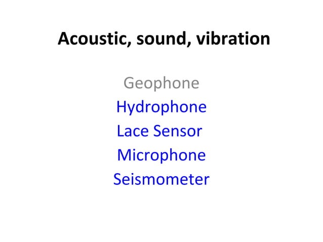 Acoustic, sound, vibration | PPT